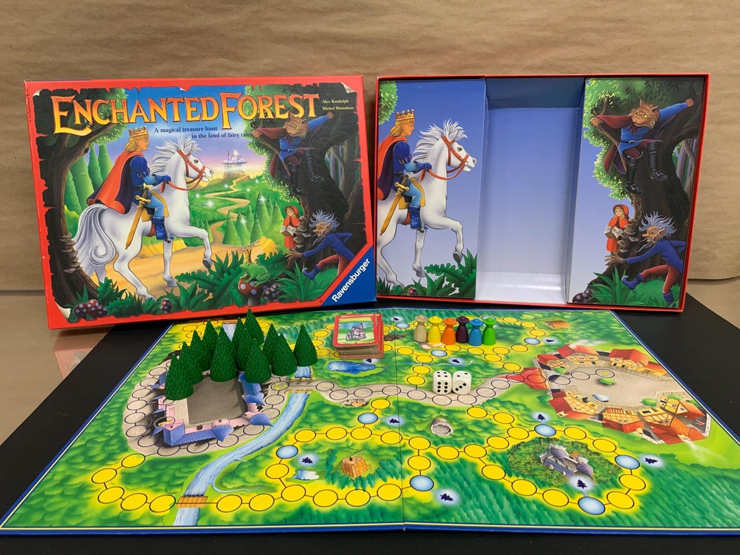 Vintage 1994 Enchanted Forest Board Game Ravensburger/funhouse Complete ...