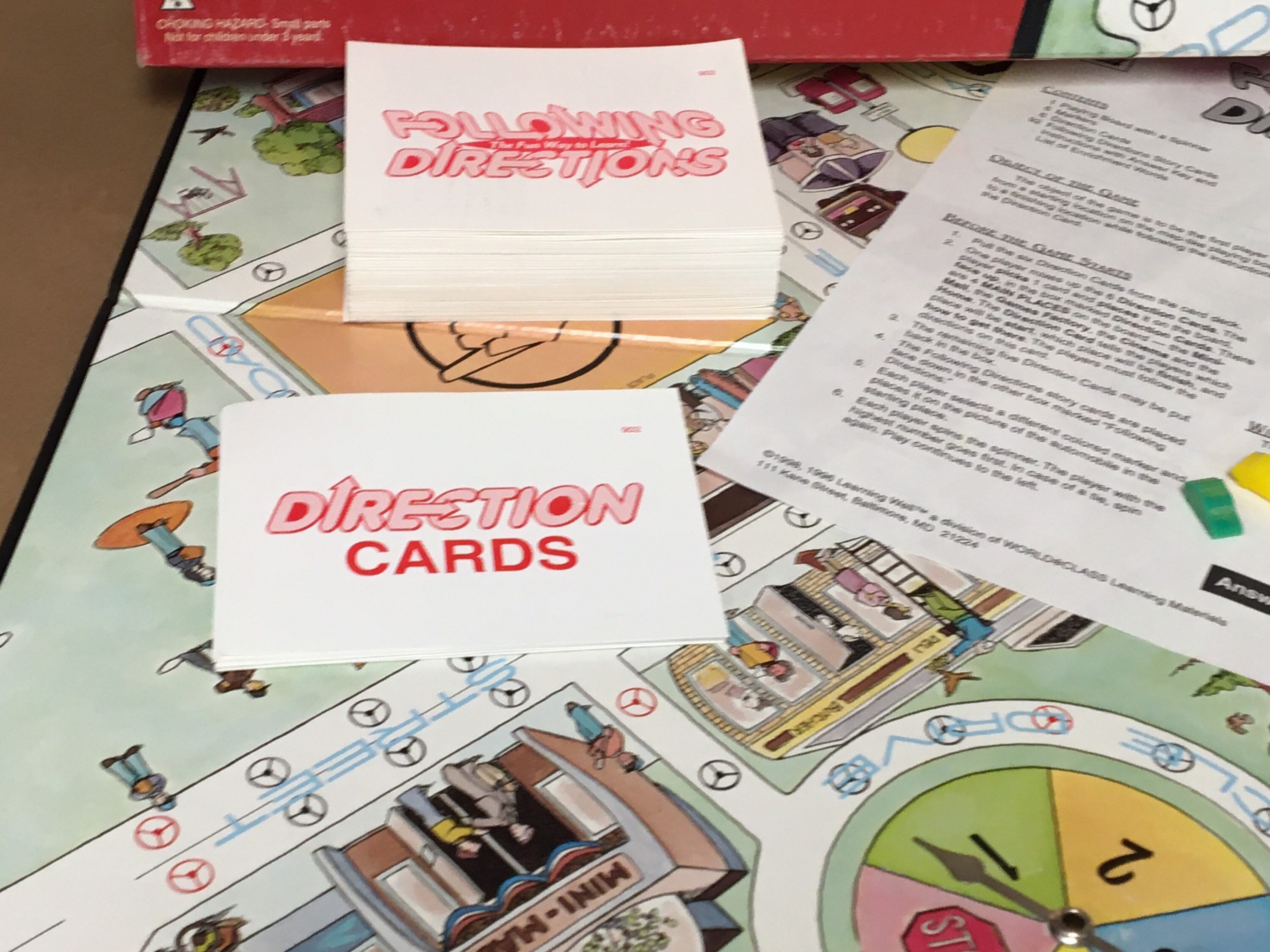 Vintage 1990’s Retro Following Directions Reading Comprehension Board ...
