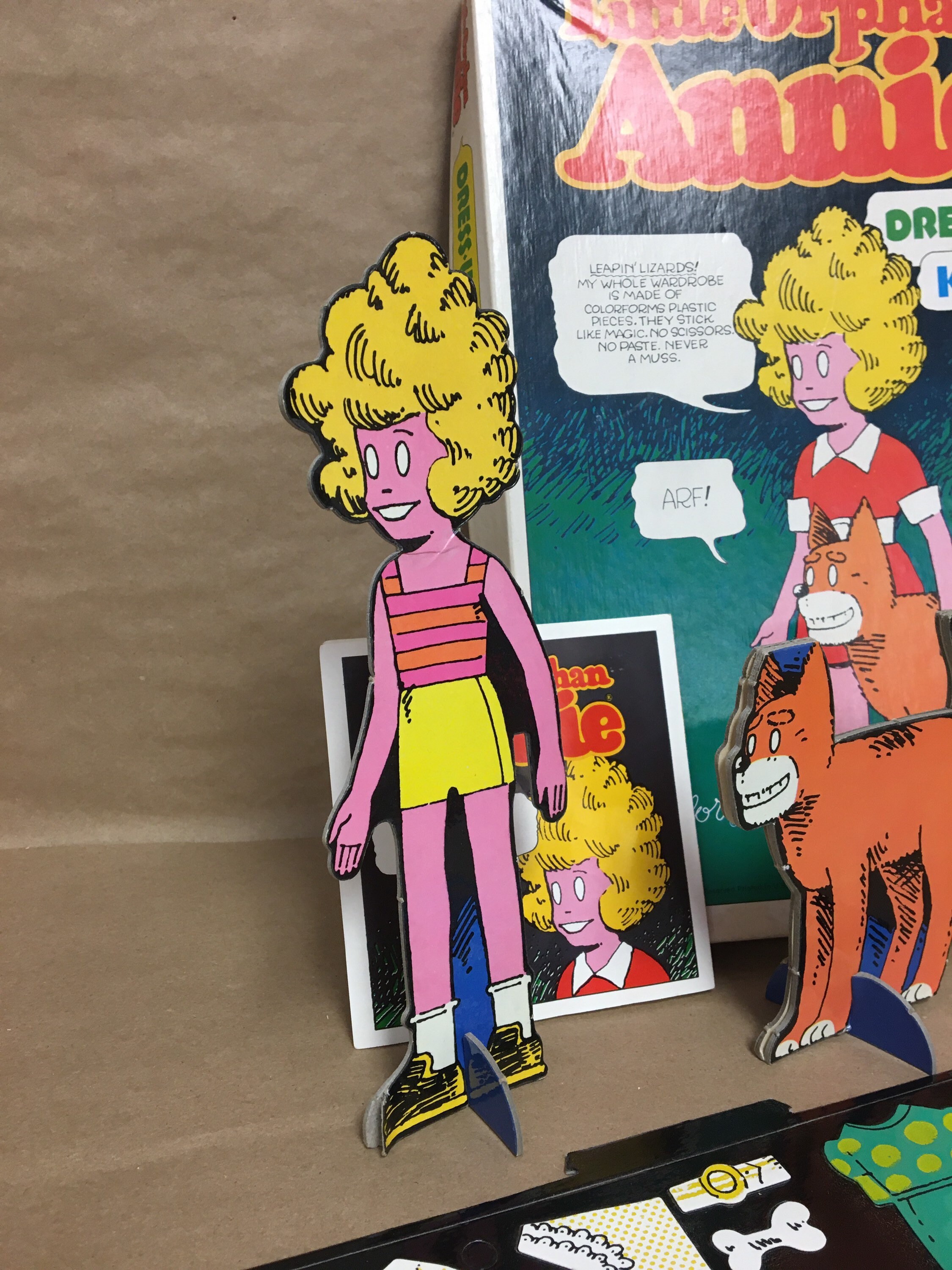 Vintage Little Orphan Annie Colorforms Dress up Set | Etsy