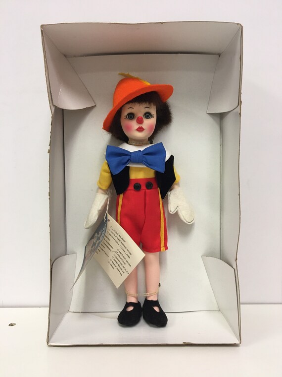 Vintage Effanbee Pinocchio StoryBook Doll with Stand Plastic Body 1970 ...