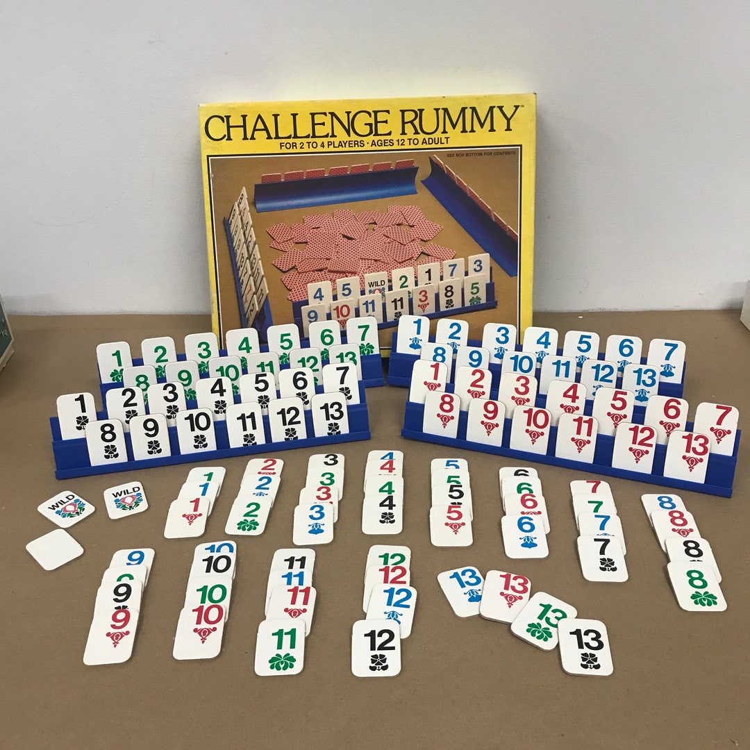 Vintage 1981 Challenge Rummy Tile Family Group Party Game by Whitman - Etsy