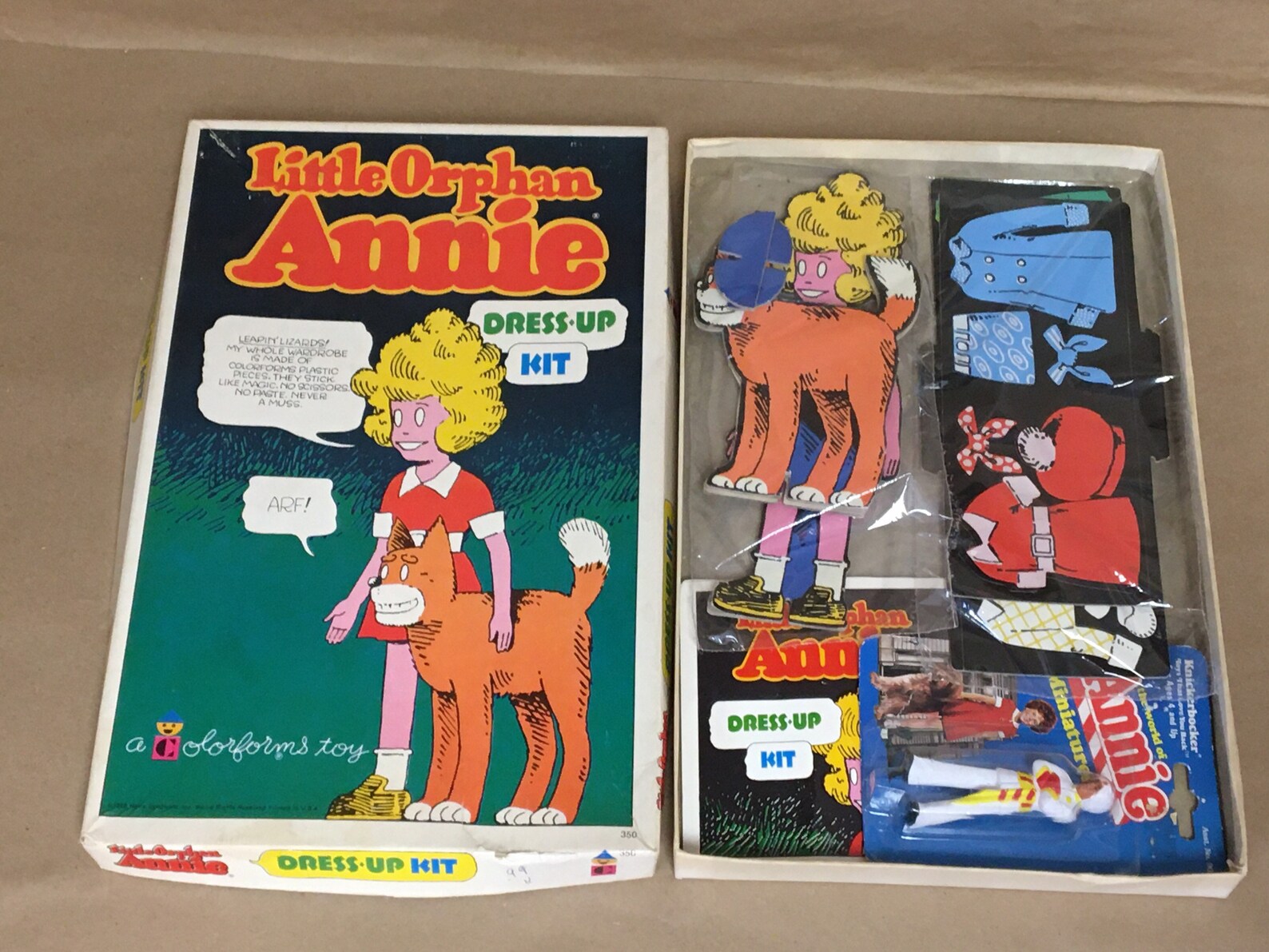Vintage Little Orphan Annie Colorforms Dress up Set - Etsy