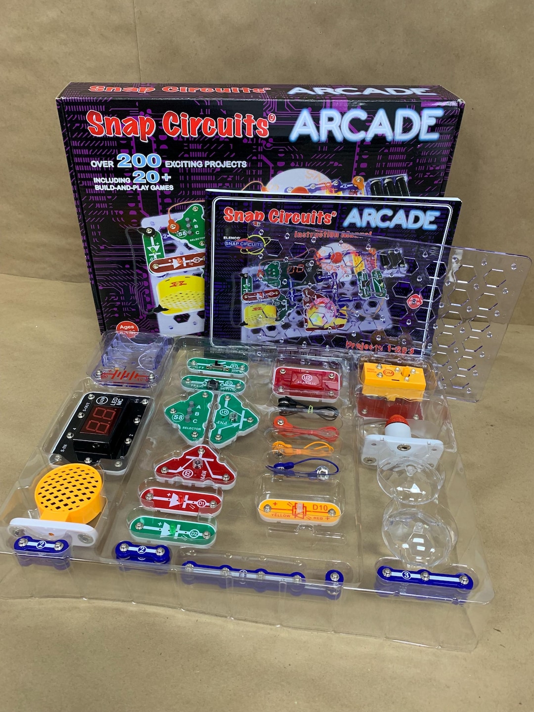 Elenco Snap Circuits Arcade Disco Ball 99% Complete With Manual in Box ...