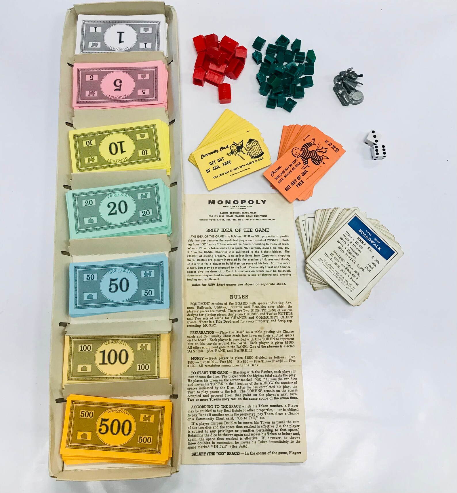 Vintage 1970s Monopoly Board Game No 9 General Mills Complete - Etsy