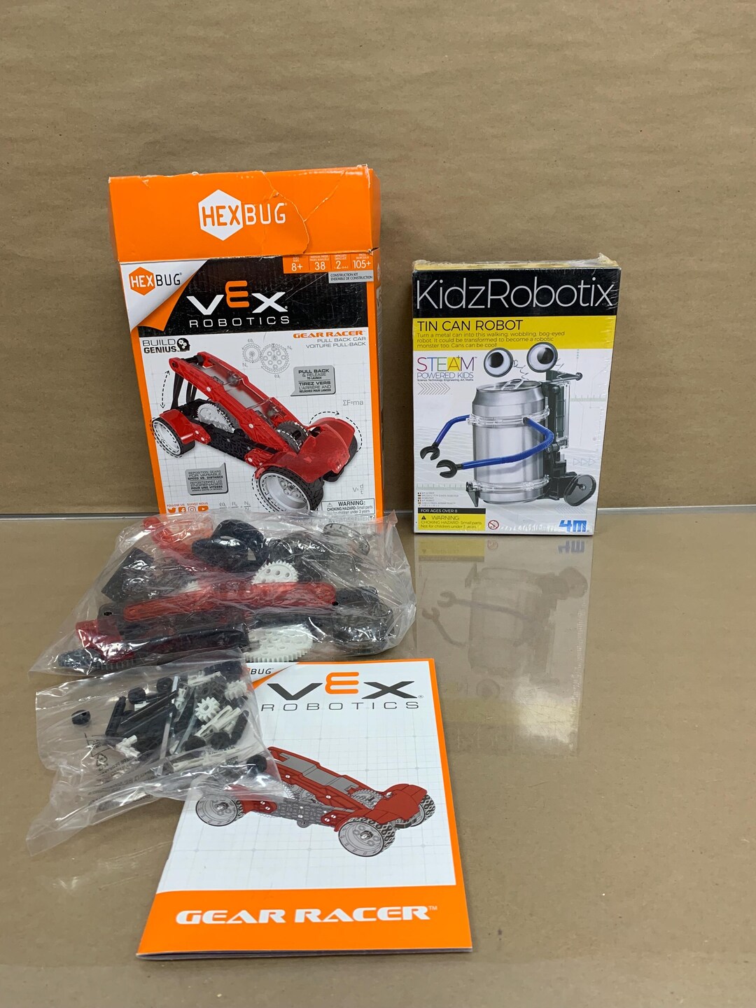 2pc Lot 2004 Vex Robotics Hexbug Tin Can Robot Kidzrobotix Complete - Etsy
