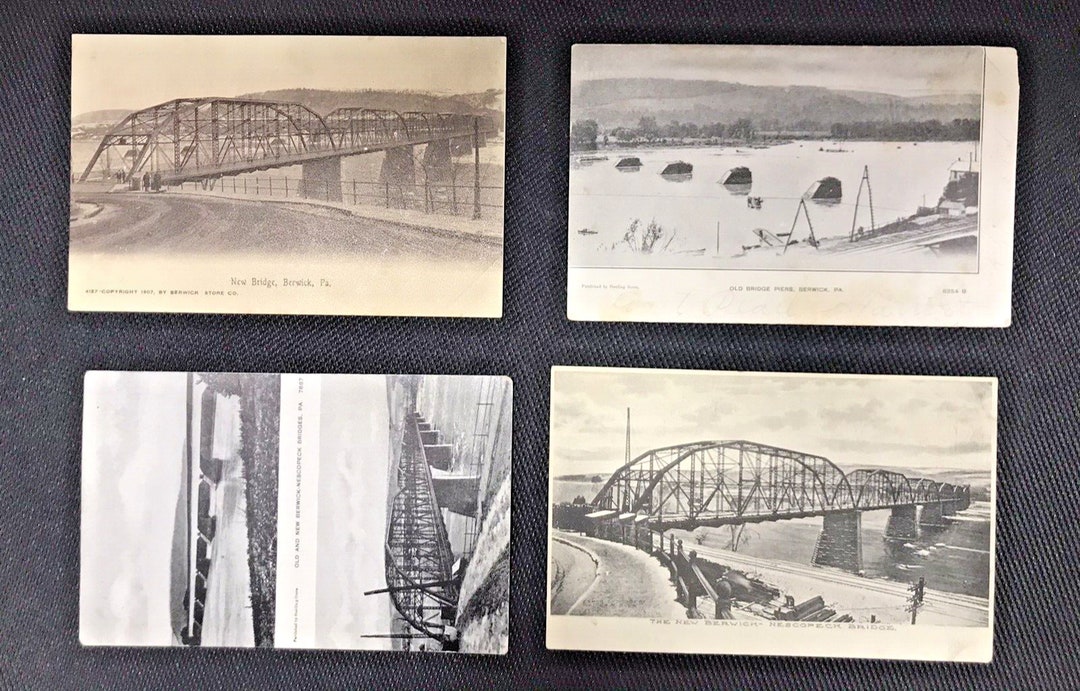 Vintage Berwick Bridge Post Cards 4pc Lot - Etsy