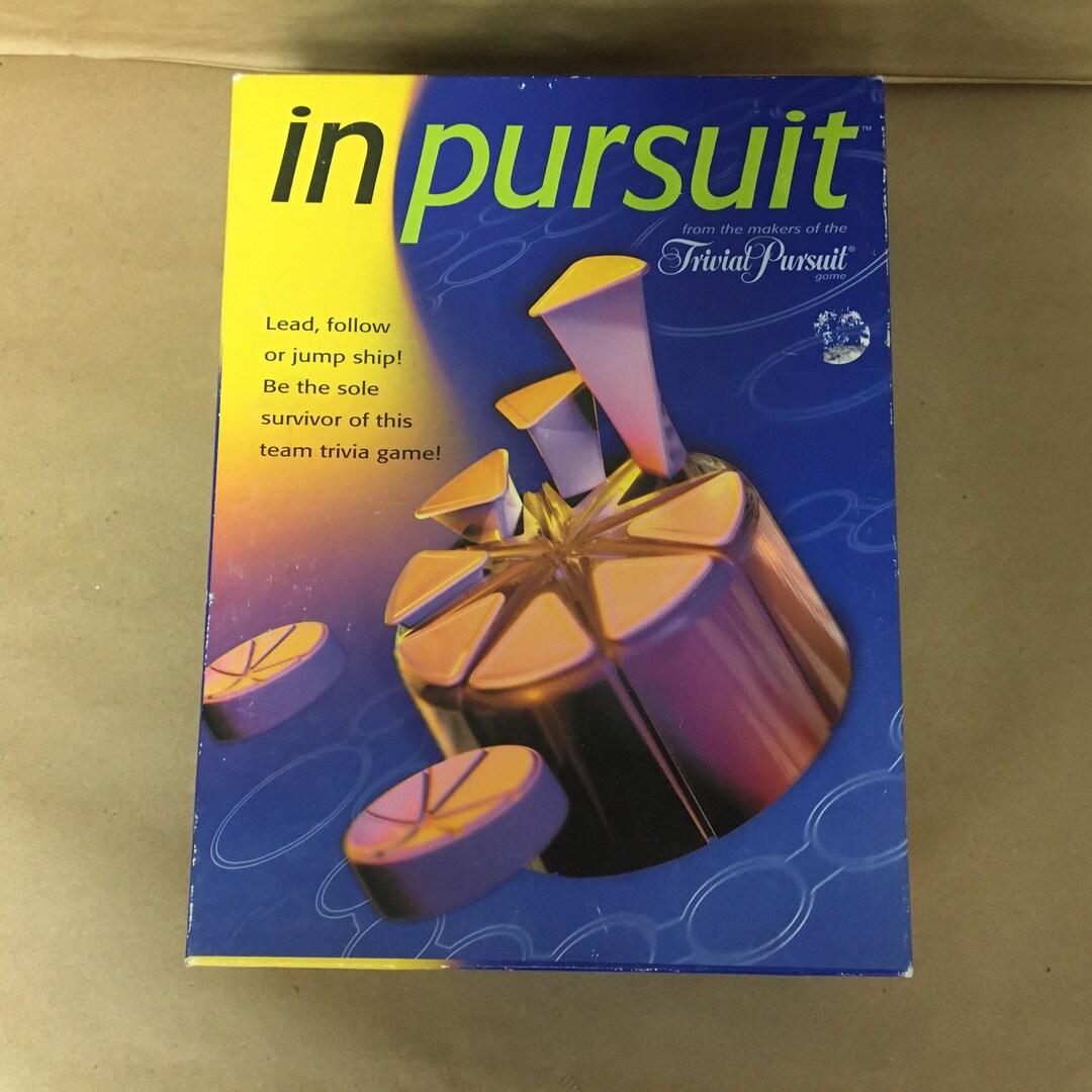 Vintage 2001 in Pursuit Board Game Trivial Pursuit Complete in Box - Etsy