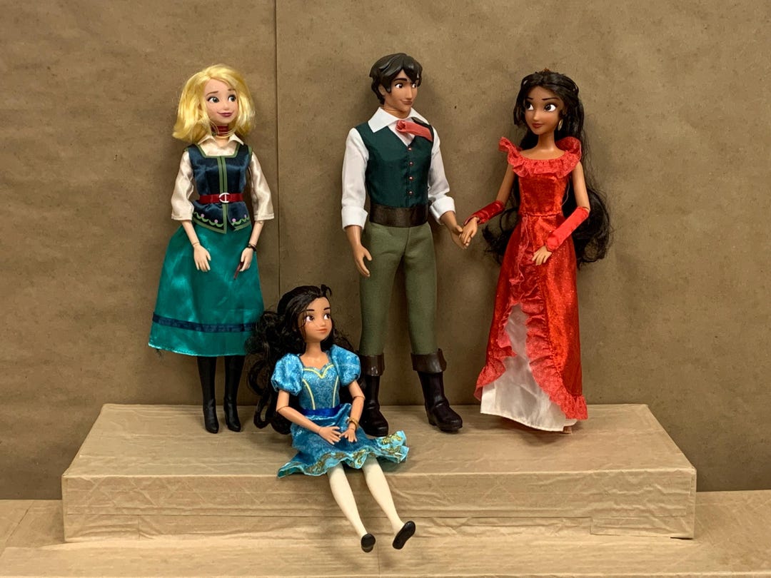 Disney Elena of Avalor Lot of 4 Dolls Elena Prince Mateo Naomi Princess ...