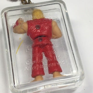 Vintage 1990's Street Fighter 2 Figure Keychain Lot Ken Masters Chun Li ...