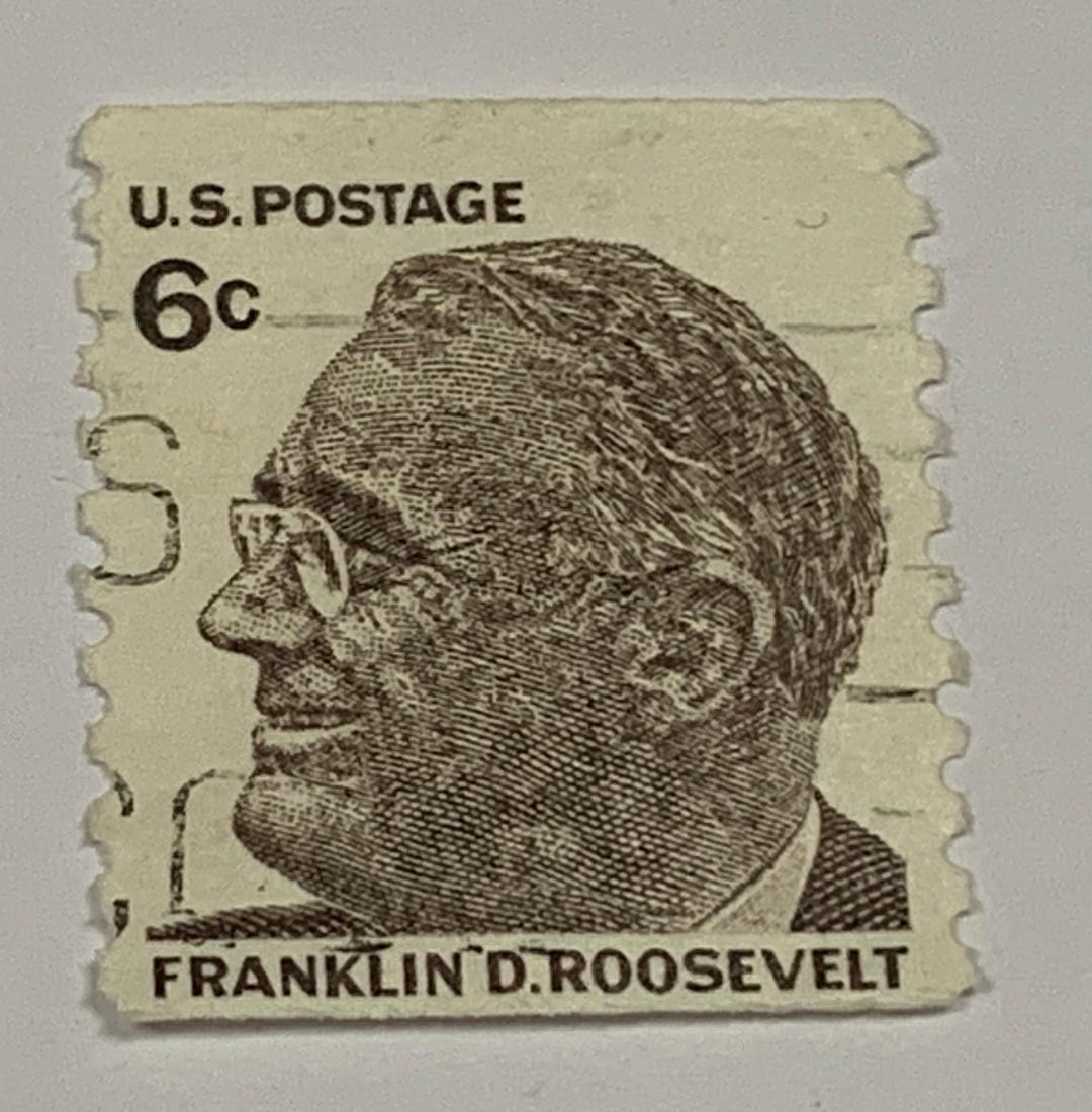 Vintage Rare Franklin D Roosevelt 6 Cent Used United States Postage ...