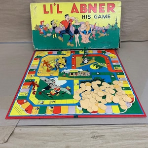 Vintage 1946 Milton Bradley Li’l Abner His Game No. 4166 - Etsy