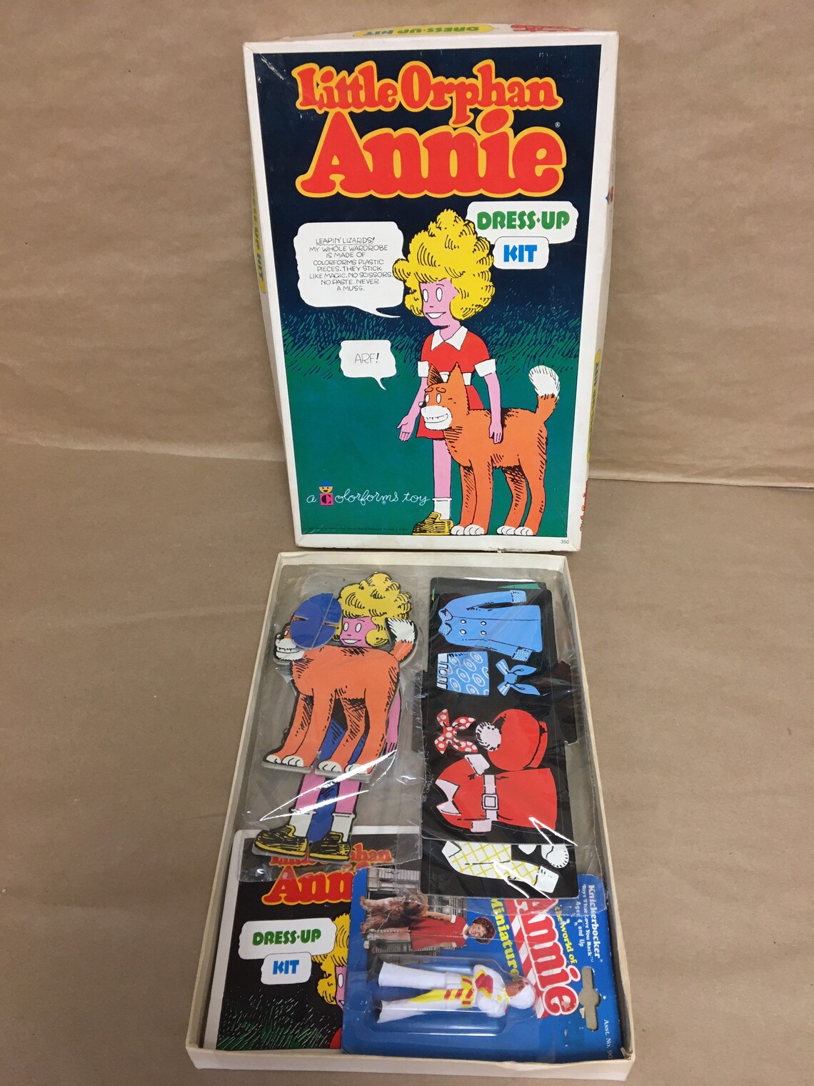Vintage Little Orphan Annie Colorforms Dress up Set | Etsy