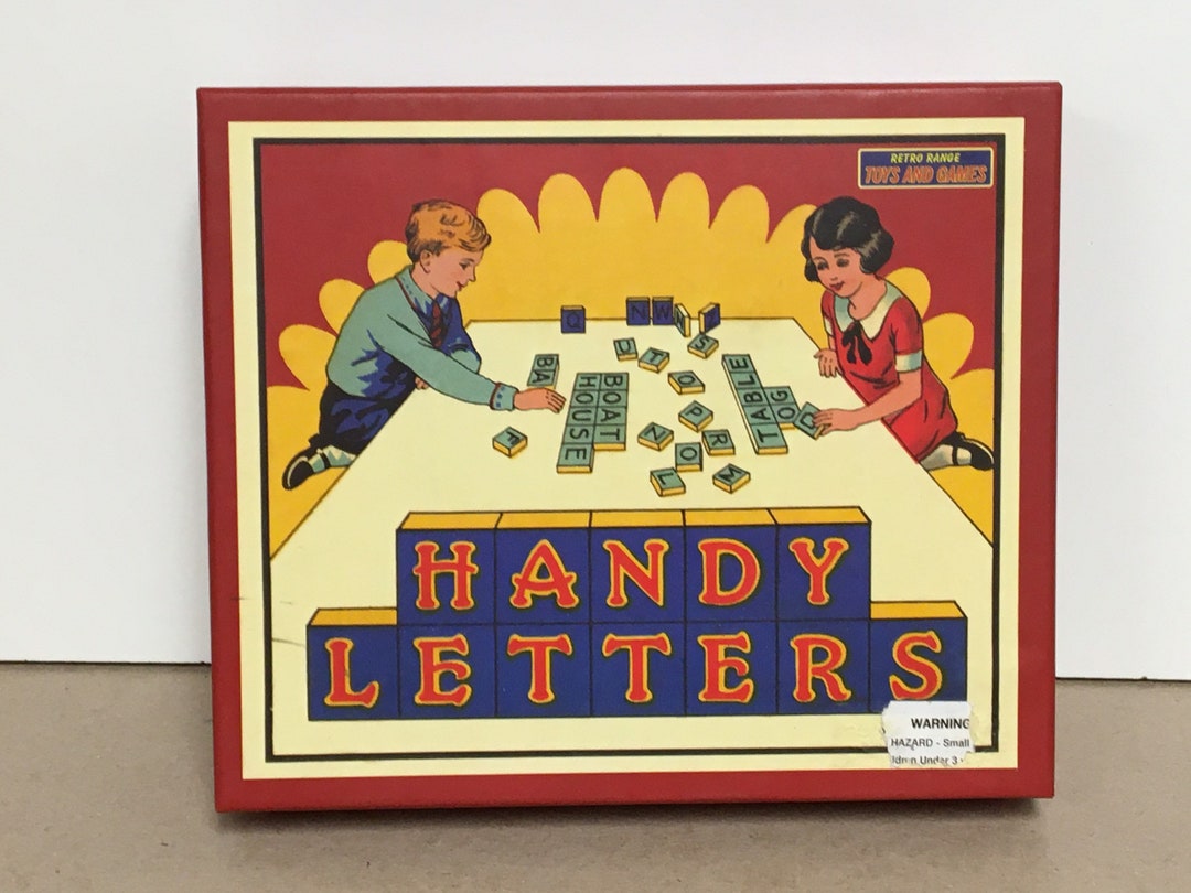 Vintage Retro 1940's Remake Handy Letters Word Game Complete in Box - Etsy
