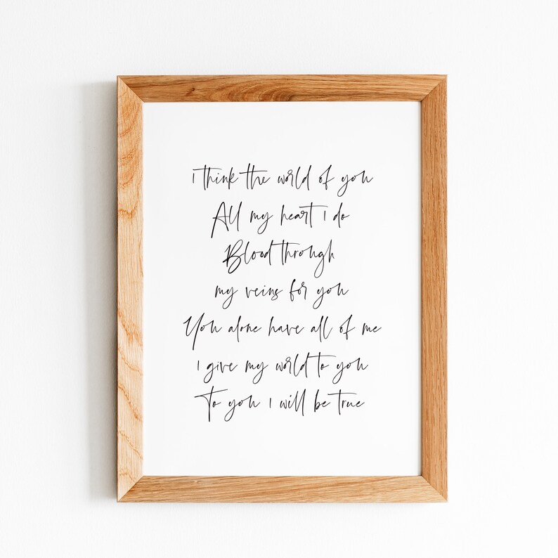 Dave Matthews Band Rapunzel Printable Wall Art. Song Lyrics. - Etsy