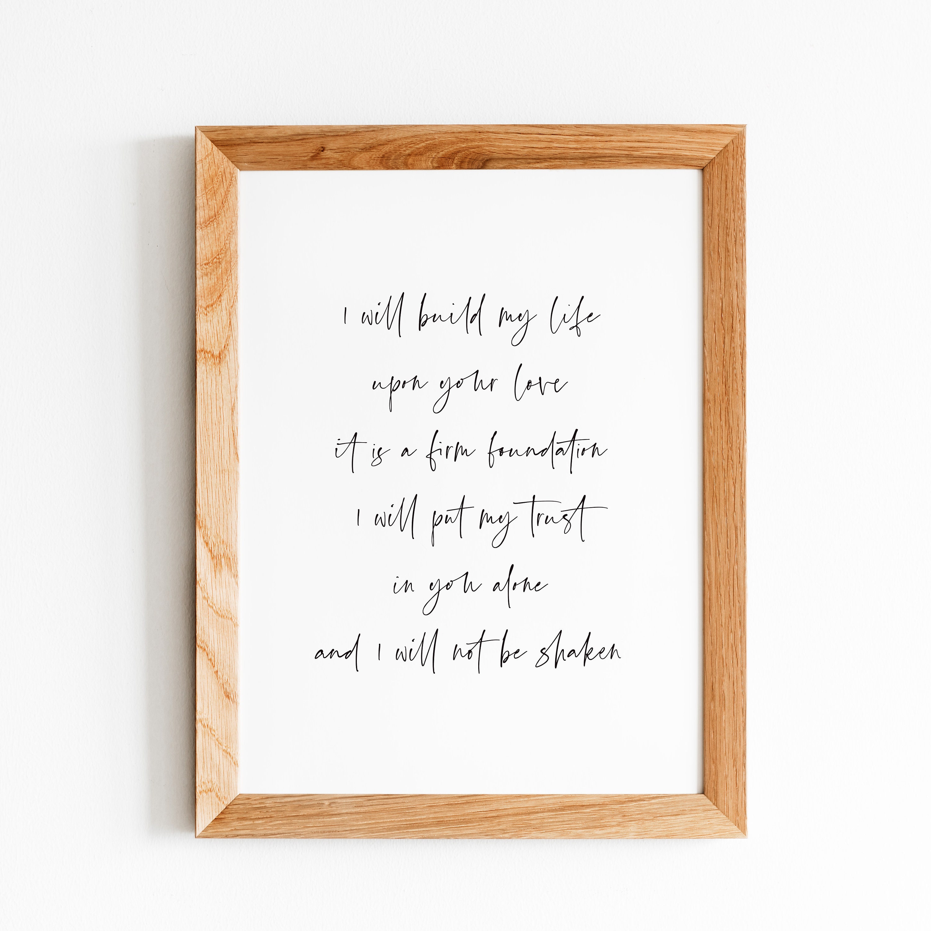 Housefires Build My Life Printable Wall Art. Song Lyrics. Home Decor ...