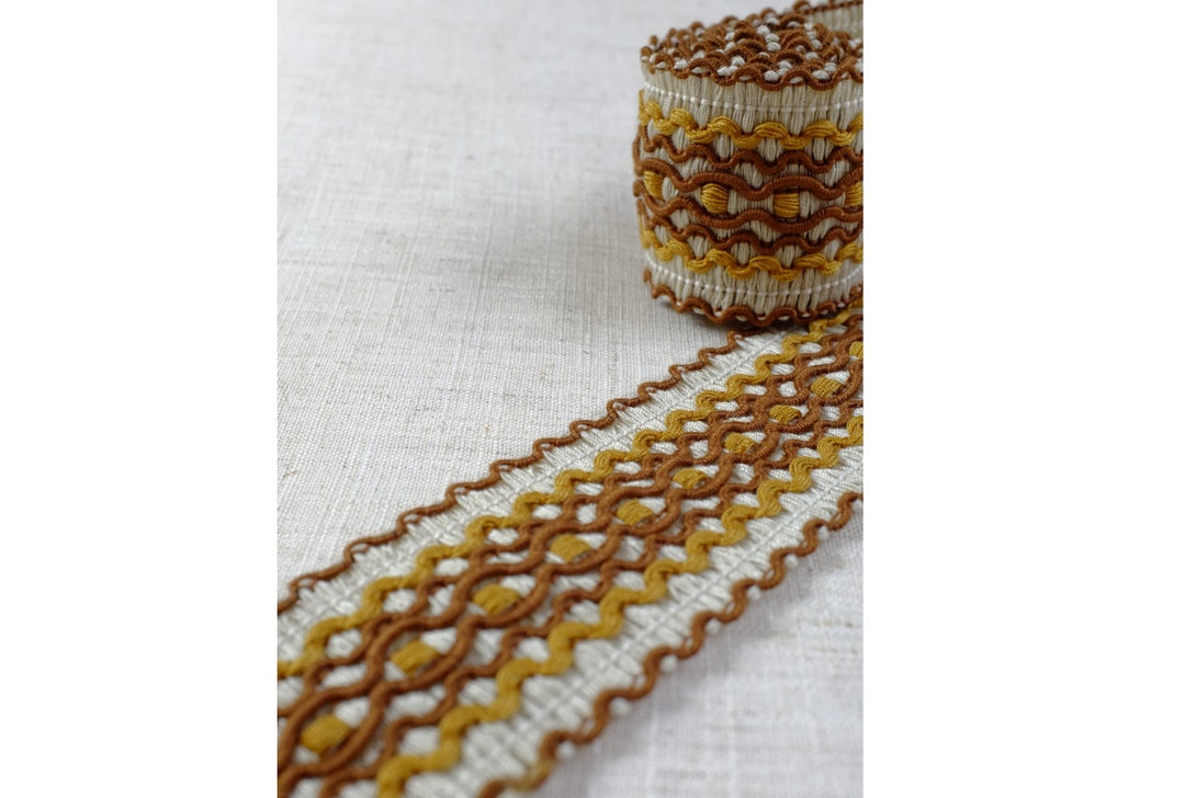Vintage Style Braid - Retro Fabric Trim - 5cm Wide - Etsy