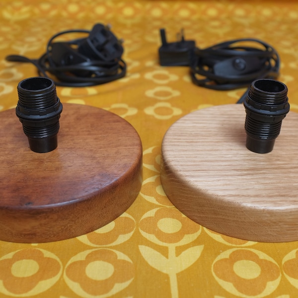 Wood Lamp Base - Etsy UK