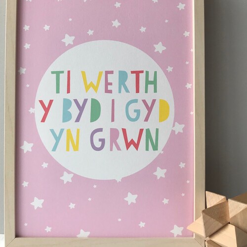 Rhifau WELSH Number Print Welsh Nursery Wall Art Welsh | Etsy