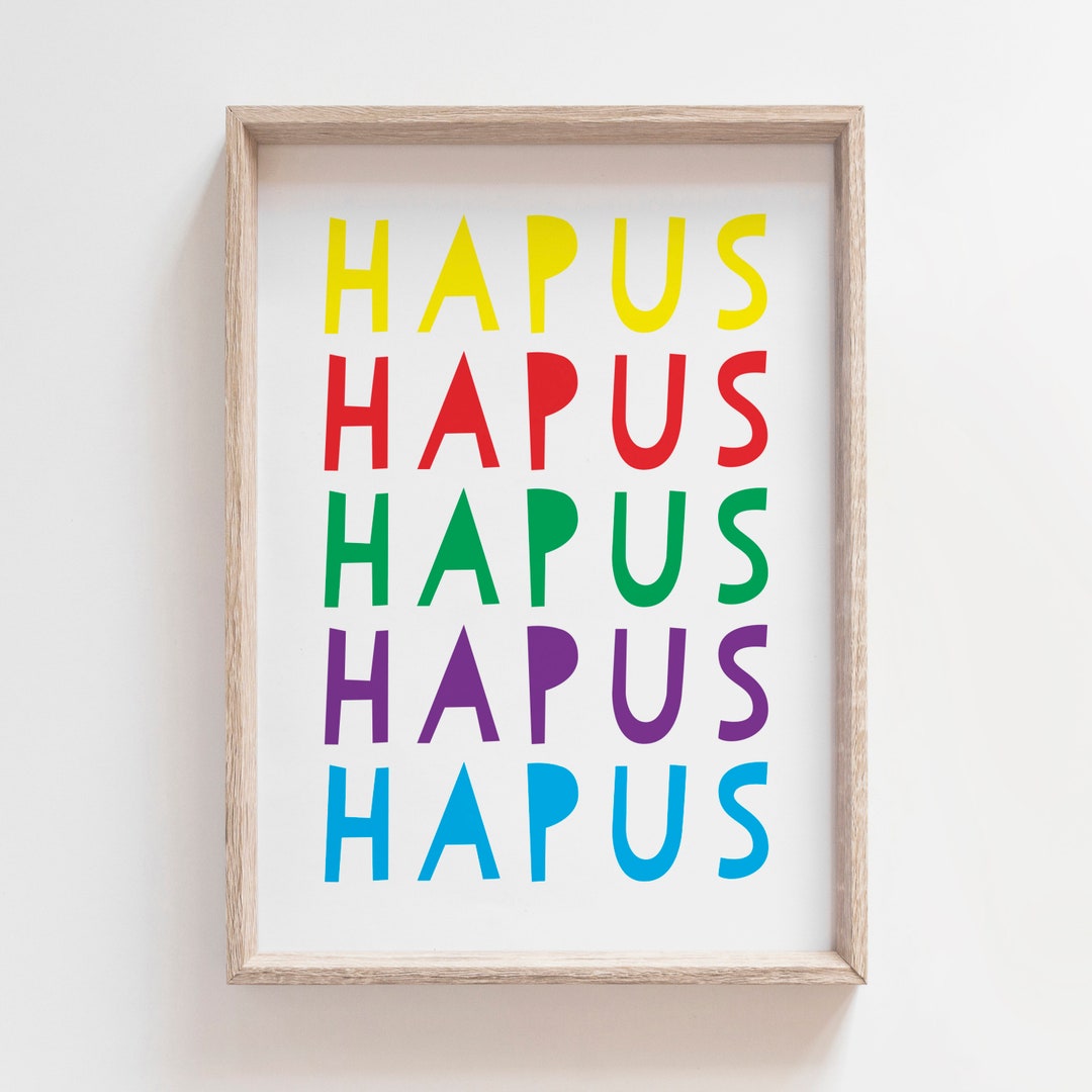 Welsh Happy Rainbow Print, Print Enfys Hapus, Welsh Prints for Children ...