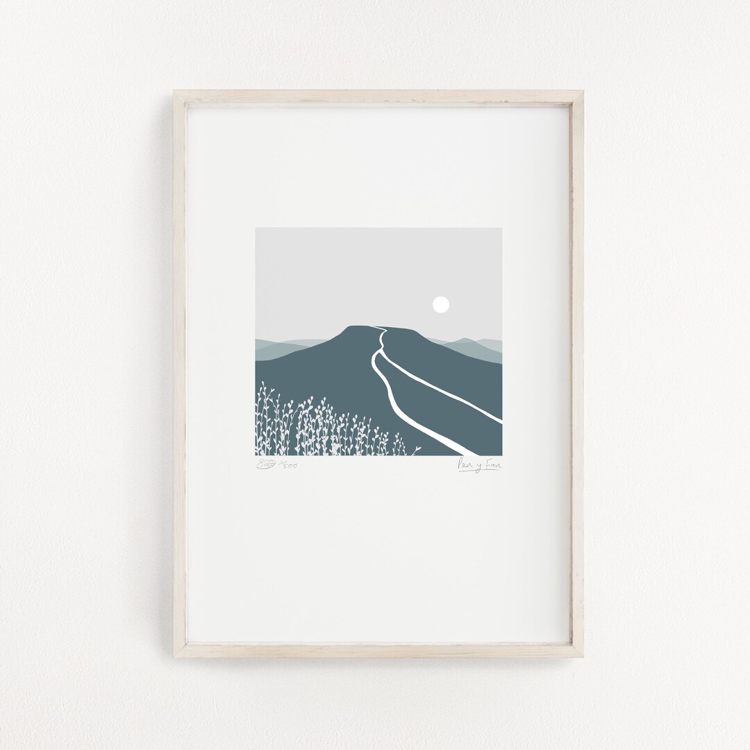 Print Pen Y Fan, Welsh Print, Welsh Gifts, Print Cymraeg, Welsh ...