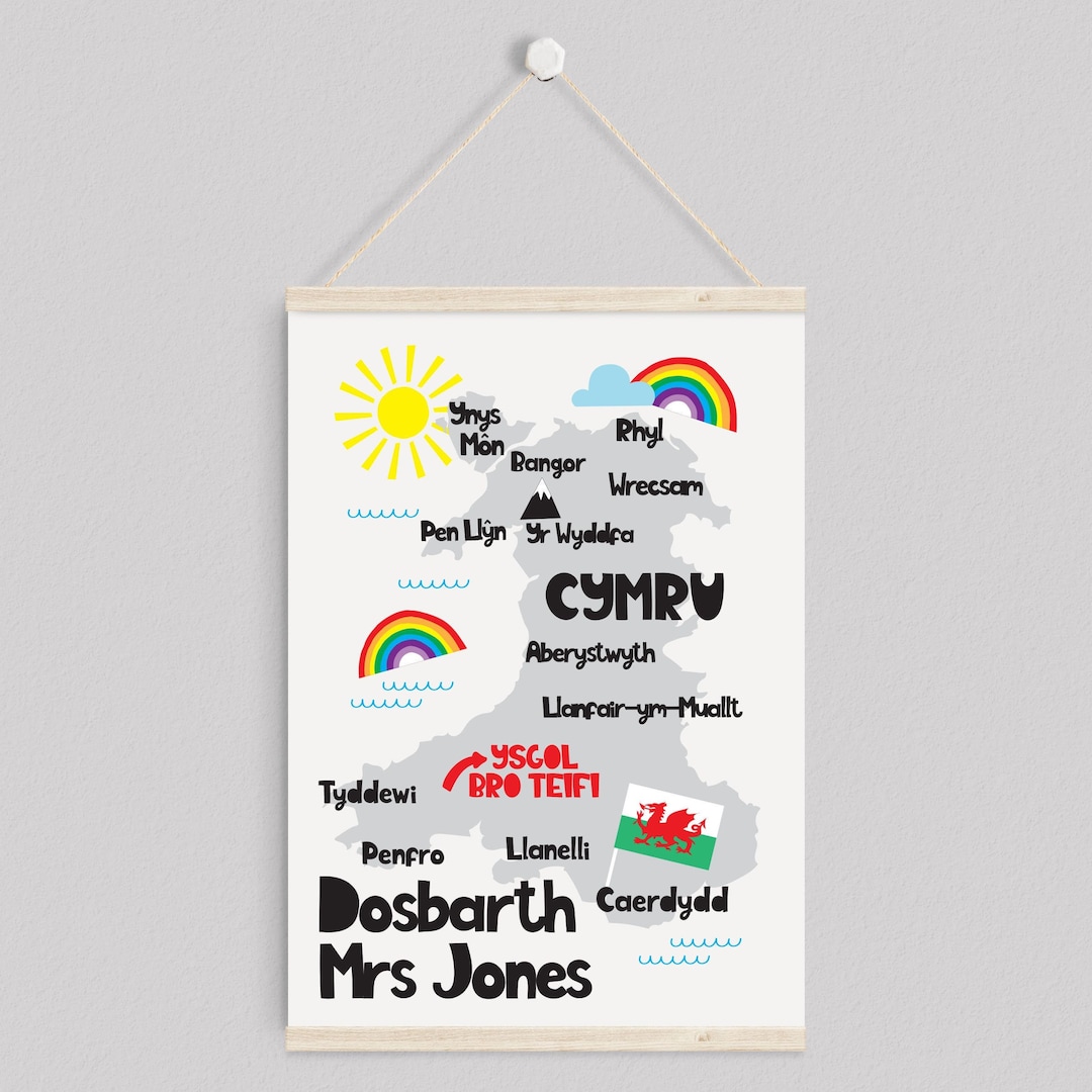 Anrheg Athro, Anrheg Athrawes, Anrheg Diwedd Tymor, Welsh Print, Welsh ...