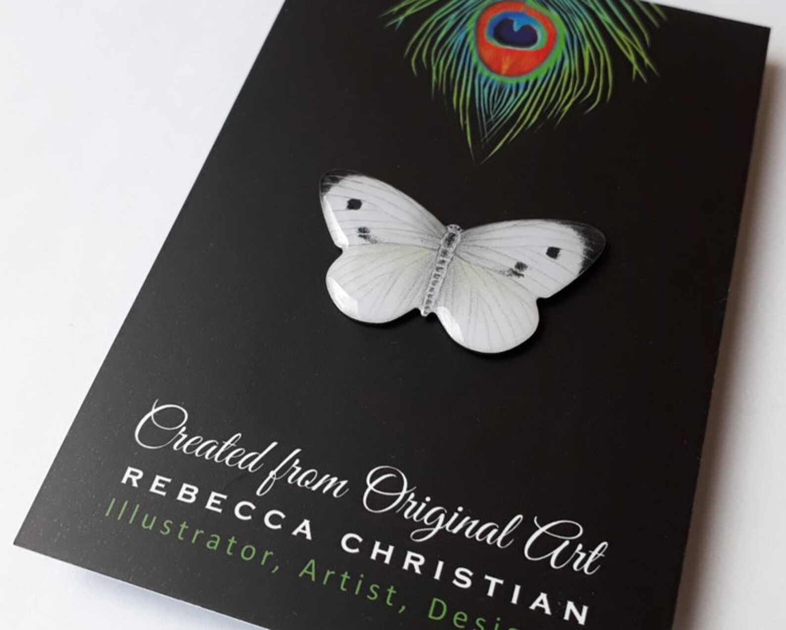 White Butterfly Pin Butterfly Art Butterfly Pin - Etsy