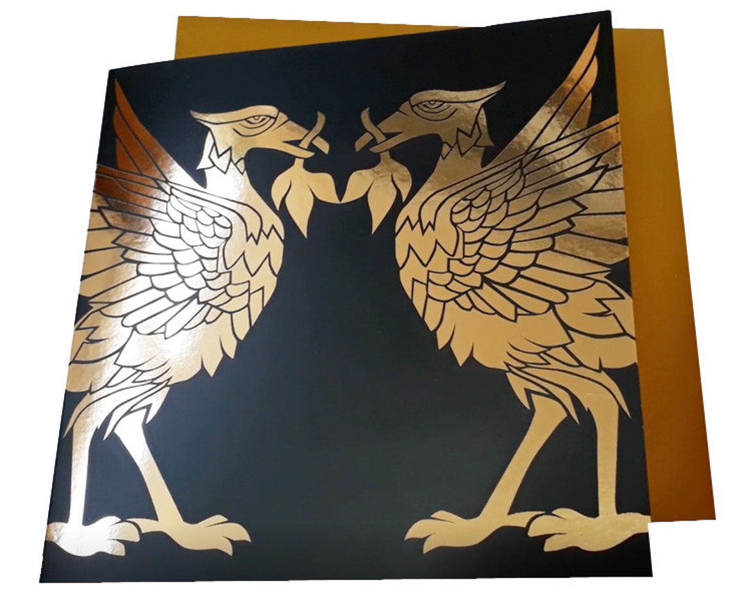 Foiled Liver Birds Anniversary Card - Liverpool Art - Etsy