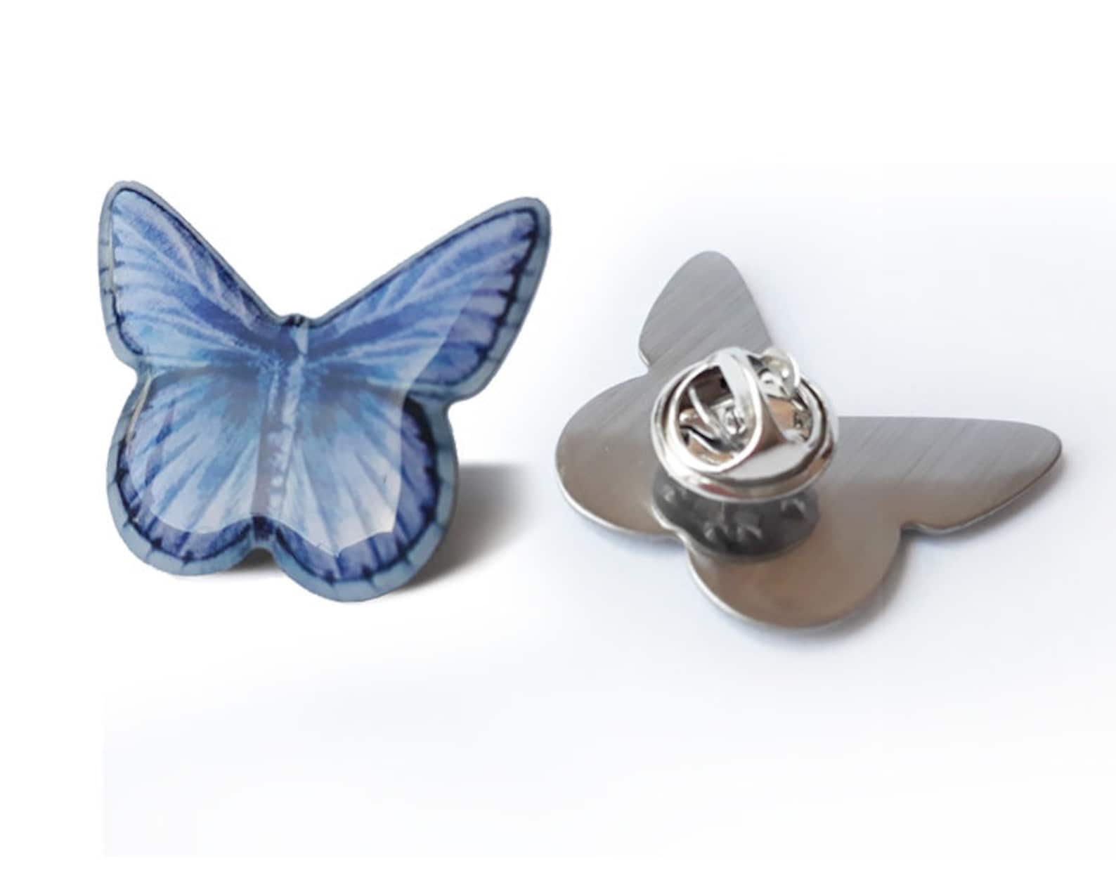 Butterfly Pin Blue Butterfly Butterfly Gift Ideas - Etsy