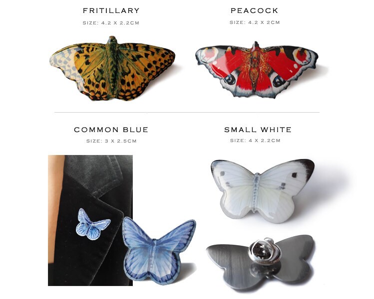 Butterfly Pin Blue Butterfly Butterfly Gift Ideas - Etsy UK