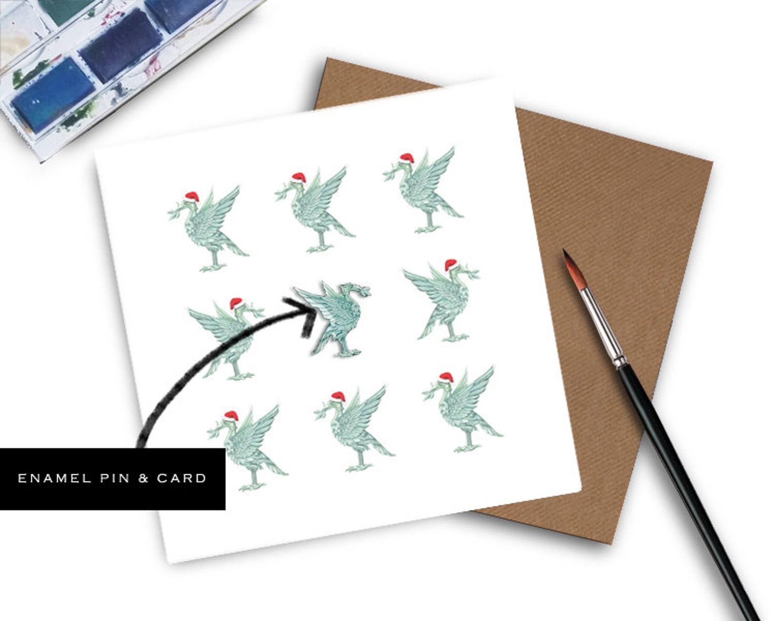Liverpool Christmas Card - Christmas Card Liverpool - Liver Bird Pin ...