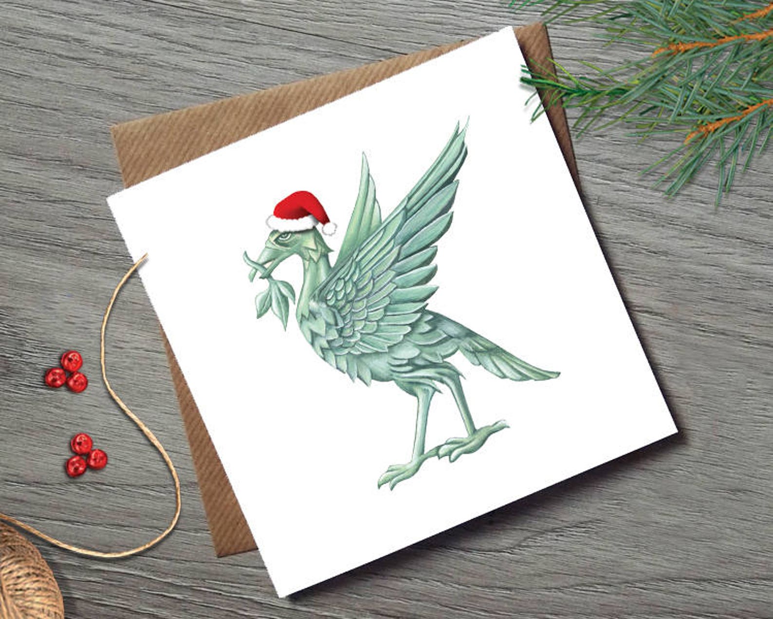 Liverpool Liver Bird Christmas Card Liverpool Christmas Card - Etsy