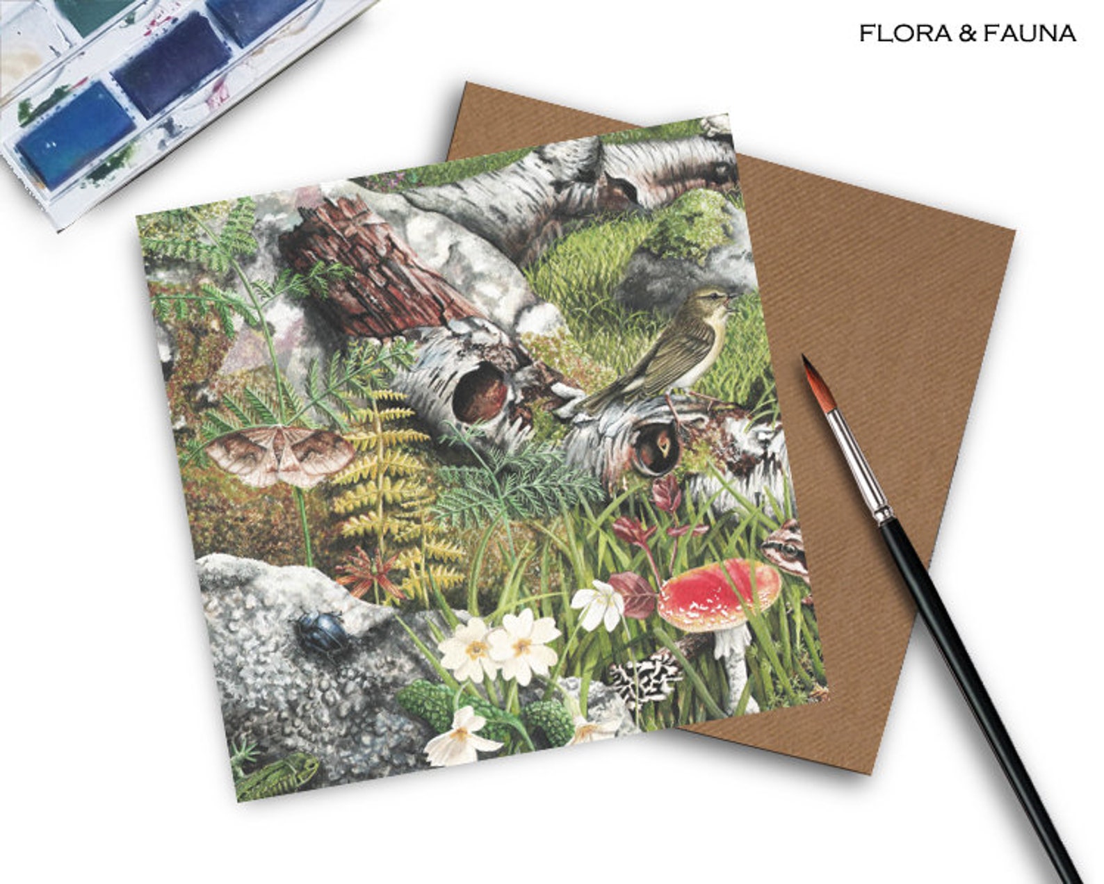 Nature Cards Art Cards Pack Watercolour Cards Art Cards | Etsy