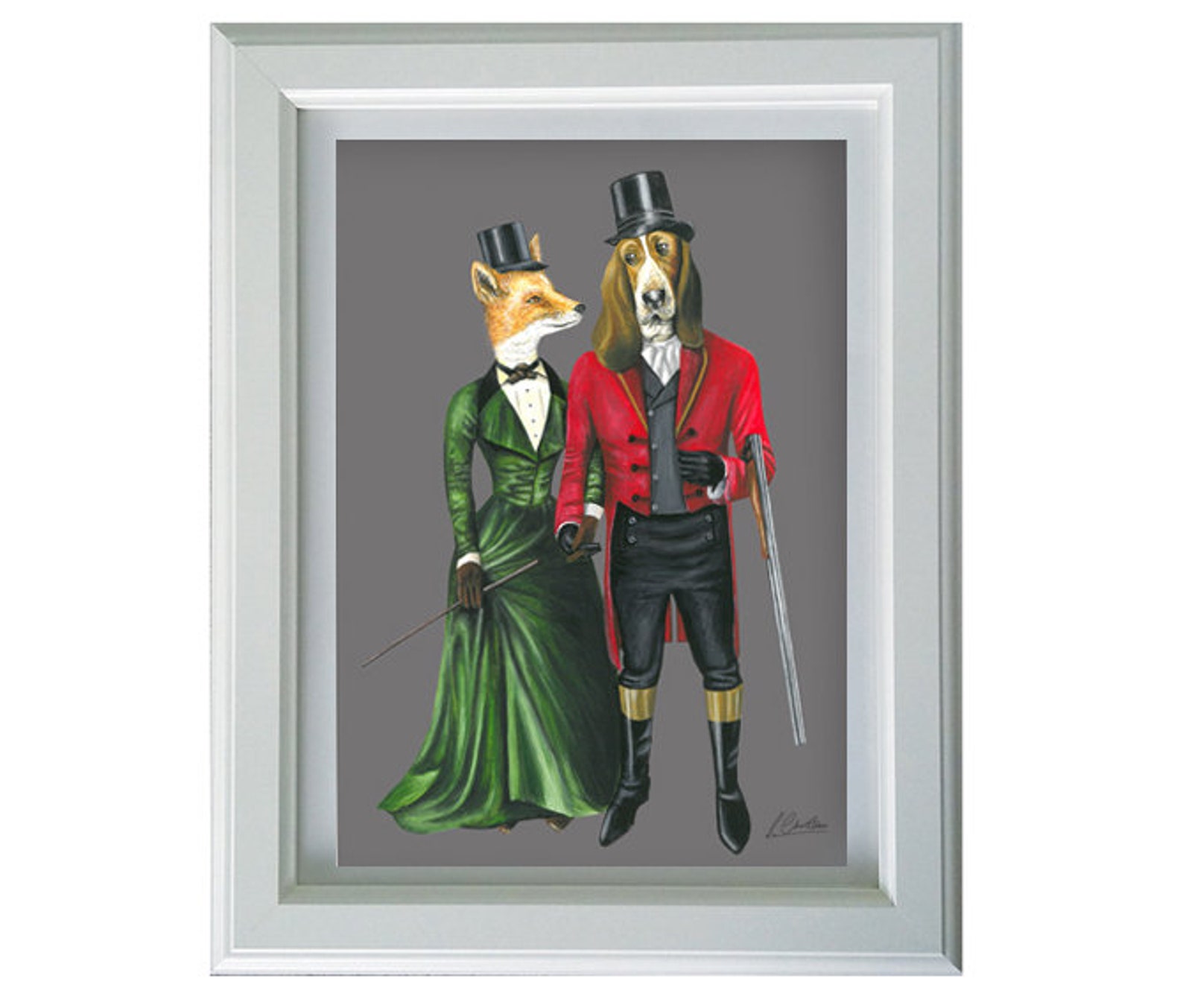 Fox Hunting Hunting Decor Hunting Fox Print Fox - Etsy