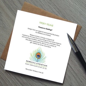 Cat Birthday Card Prosecco Card Cat Card Birthday Card Cat Card ...