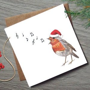Robin Christmas Card - Robin Christmas Card Pack - Robin Cards - Robin ...