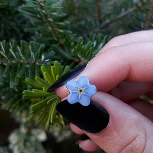 Personalised Memory Pins Forget Me Not Pin Memorial - Etsy
