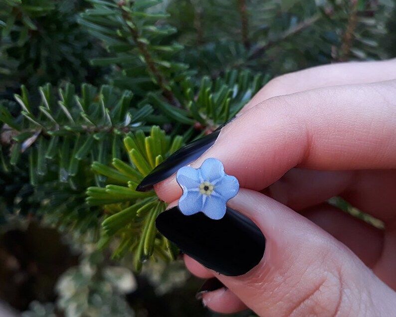 Personalised Memory Pins Forget Me Not Pin Memorial | Etsy UK