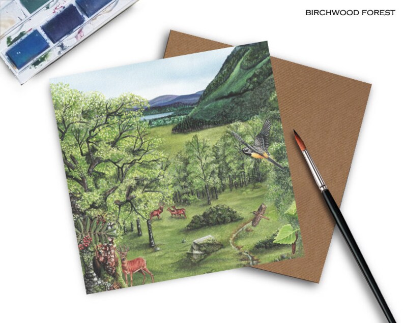 Nature Cards Art Cards Pack Watercolour Cards Art Cards - Etsy