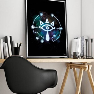 Legend of Zelda – Sheikah Eye Signed Video Game Wall Art Poster / Fine ...