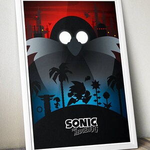 Sonic the Hedgehog Minimalist Poster - Etsy