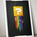 Super Mario Bros. 3 Question Block Signed Video Game Wall Art Poster ...