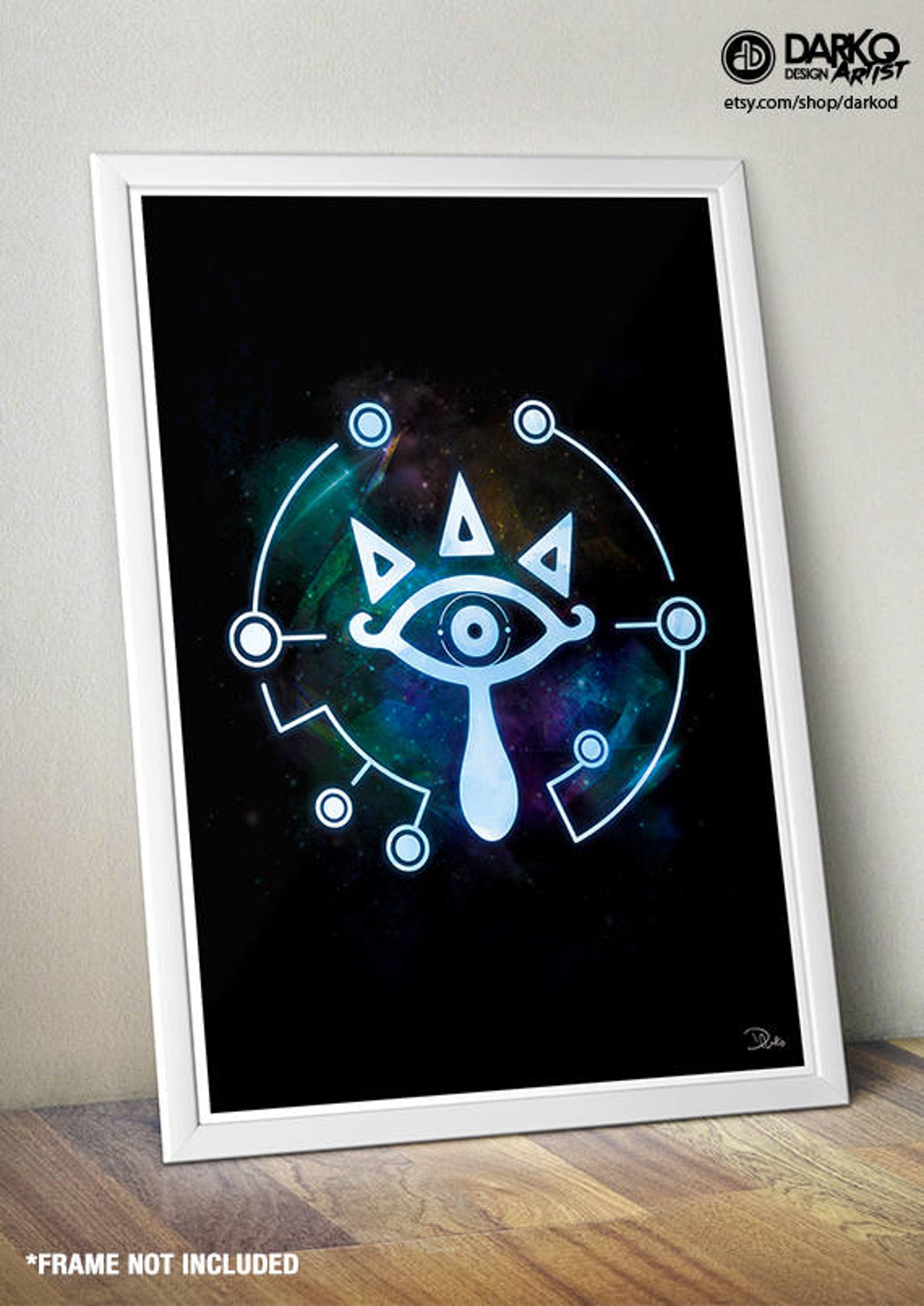 Legend of Zelda – Sheikah Eye Signed Video Game Wall Art Poster / Fine ...