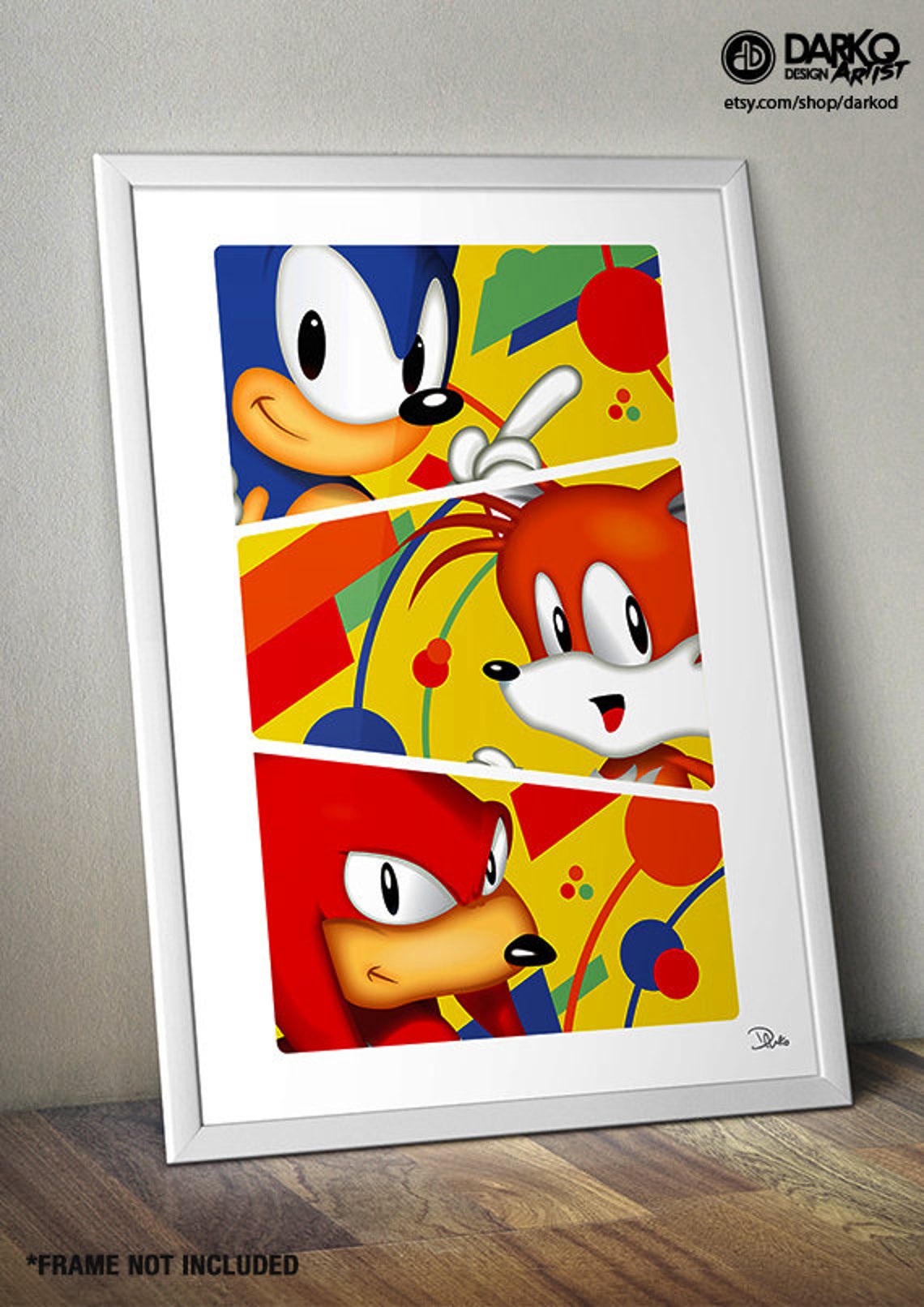 Sonic Mania the Three Signed Video Game Wall Art Poster / - Etsy