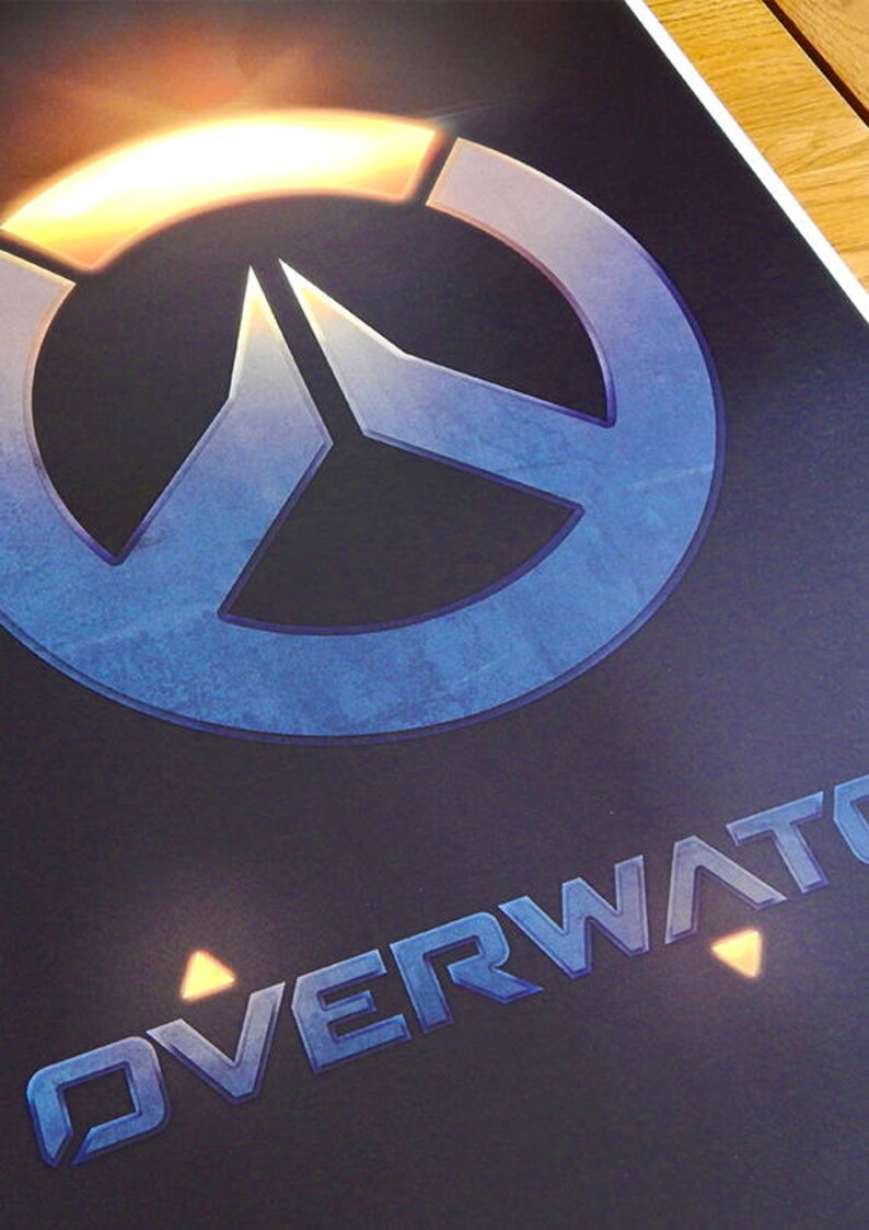 Overwatch Light and Dark Signed Video Game Wall Art Poster / Fine Art ...
