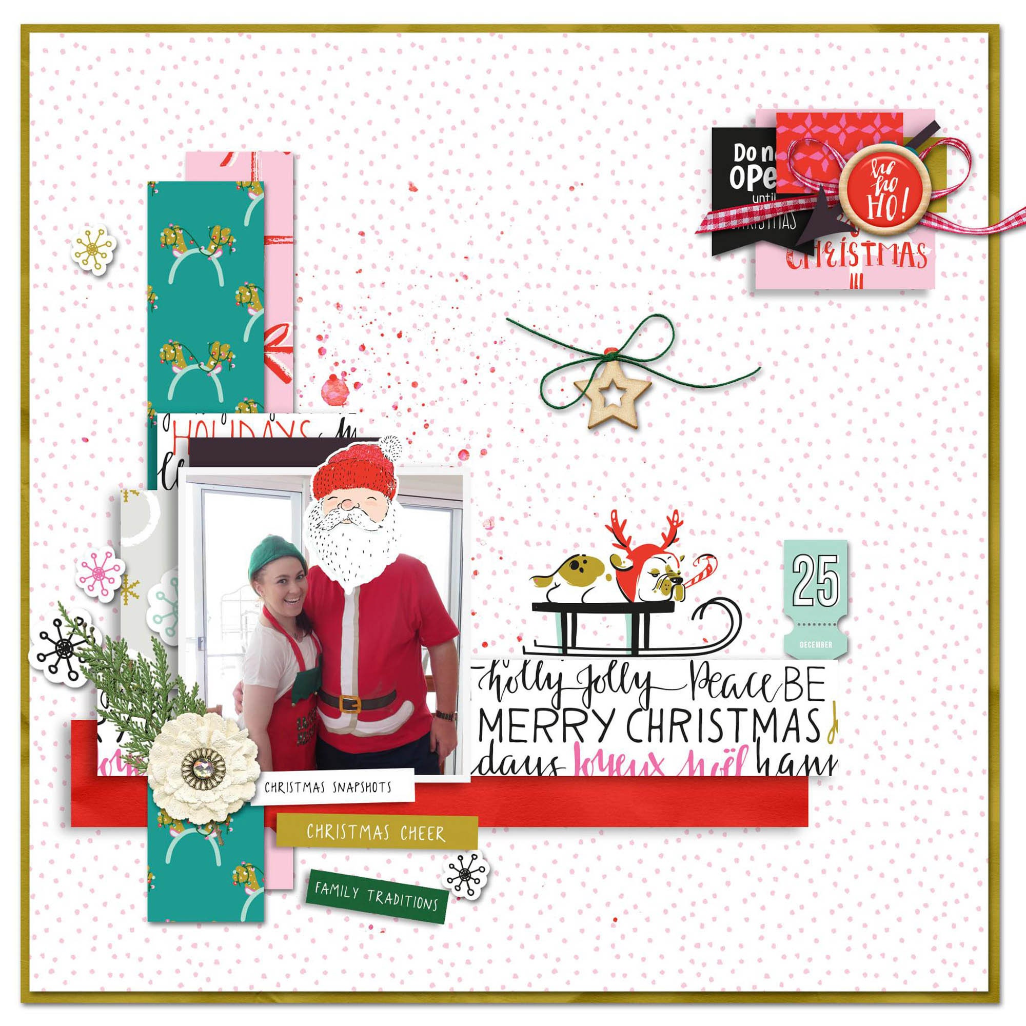 Christmas Cheer Digital Scrapbooking Kit Digital Christmas - Etsy