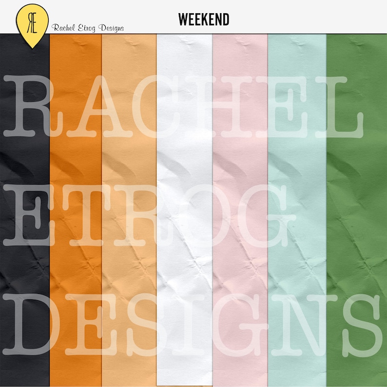 Weekend Digital Scrapbooking Kit Abstract Wrapping Papers - Etsy