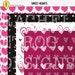 Heart Digital Papers, Valentine's Digital Paper, Love Digital Paper ...