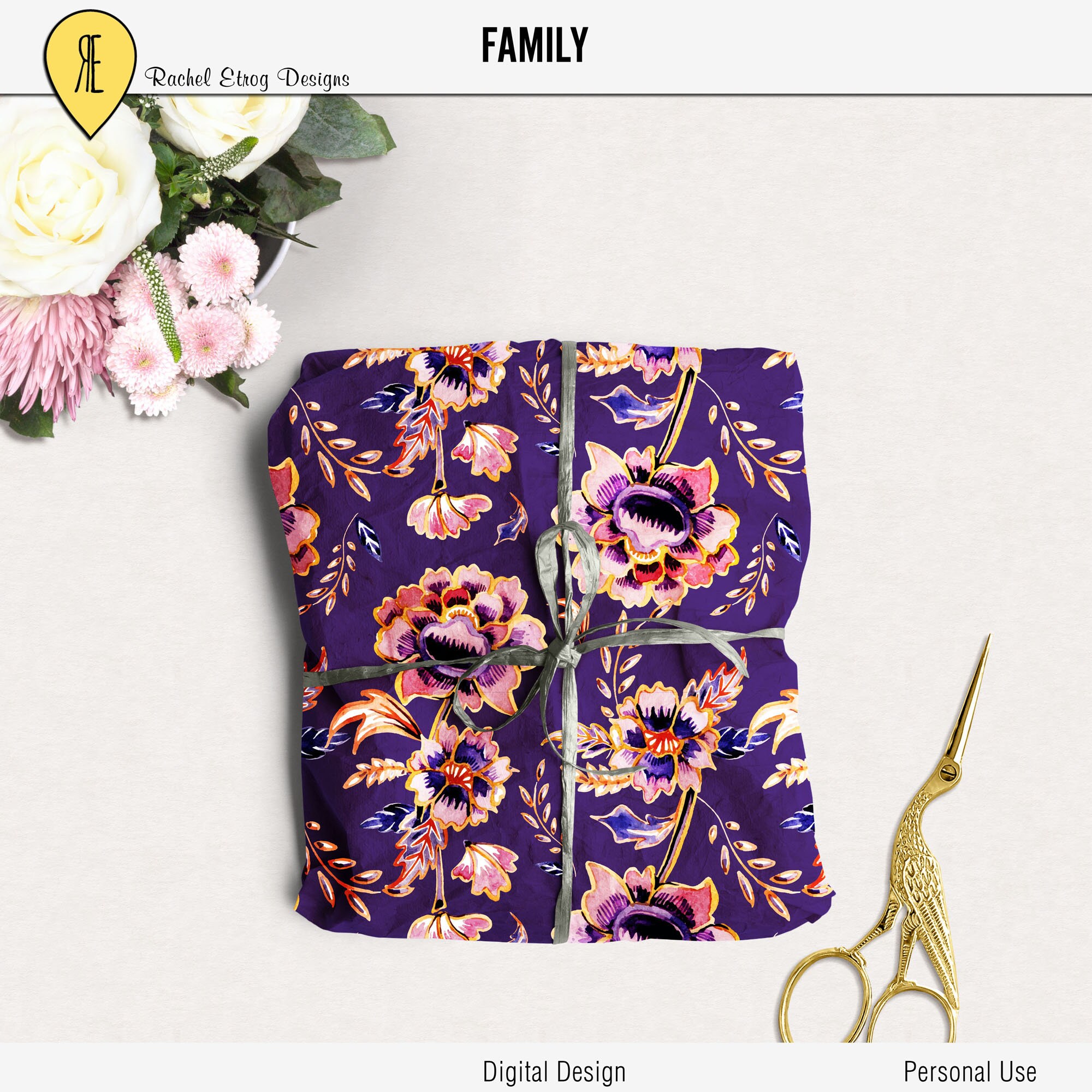 Family Digital Scrapbooking Kits, Digital Family Elements, Family ...