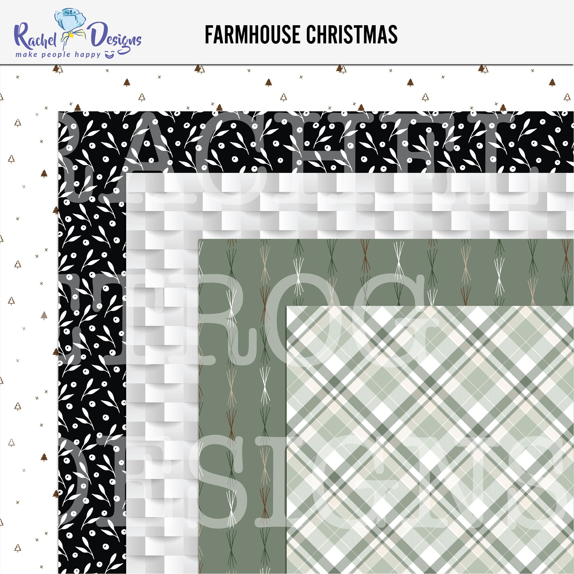 Farmhouse Christmas Scrapbooking Kit Digital Christmas - Etsy Israel
