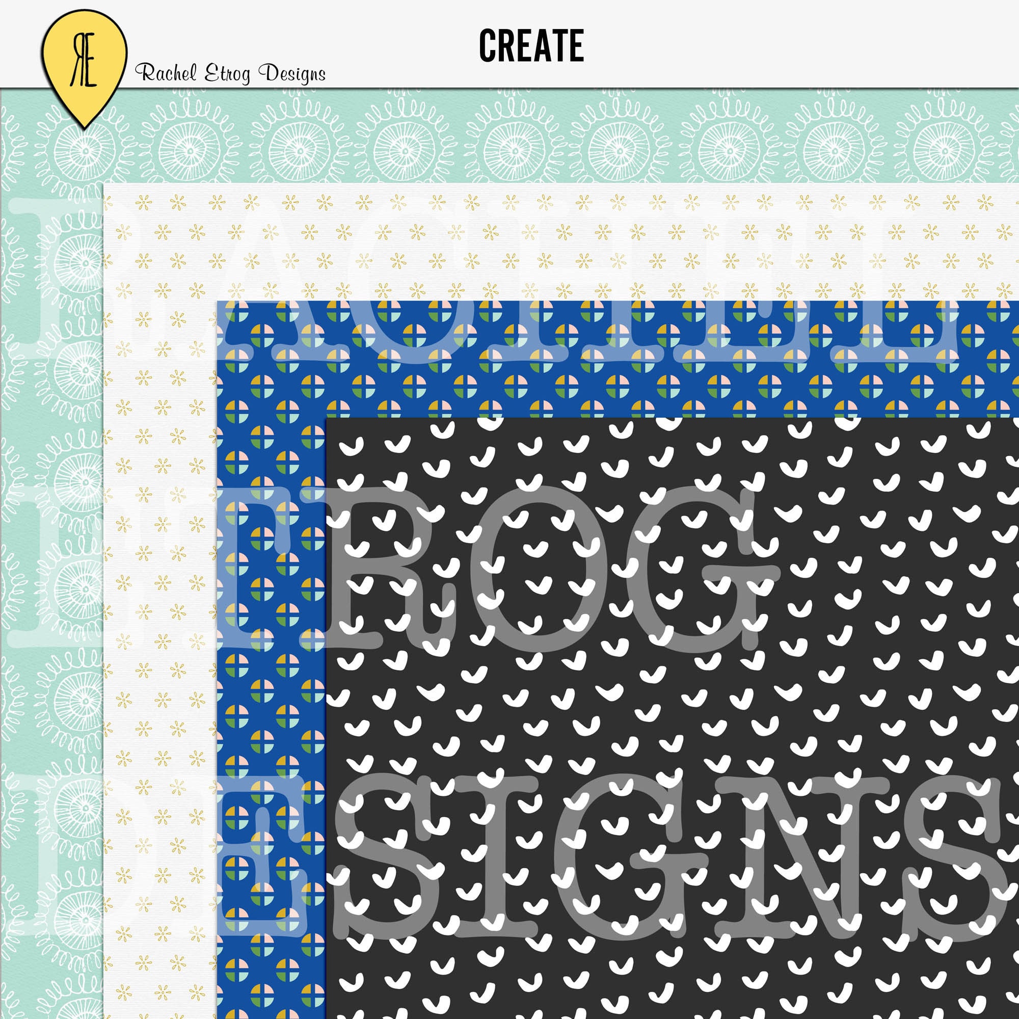 Create Digital Papers Pack Printable Abstract Papers Digital - Etsy